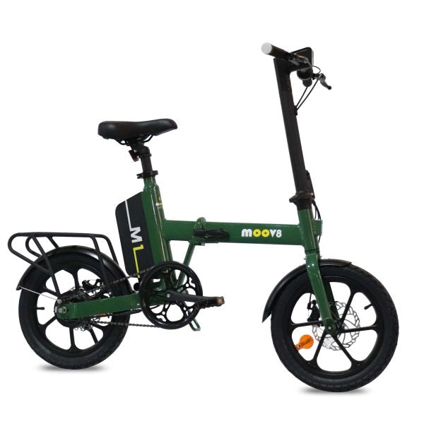 Moov8 – M1 Folding eBike with Rear Carrier New 2023 Model – PedL E-Bikes & E-Scooters