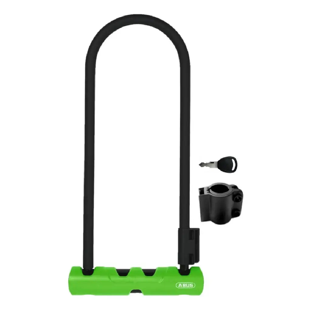 Abus Ultra 410 U-Bolt 230 x 12mm Bike Lock + SH34 Bracket Green – PedL ...