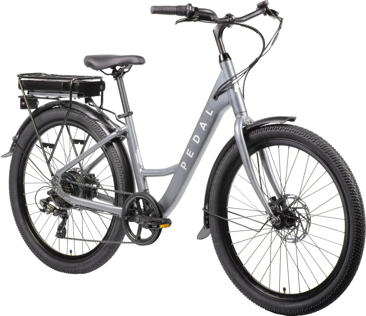 Pedal Comet 3 Disc Electric Hybrid Bike Charcoal – PedL E-Bikes & E ...