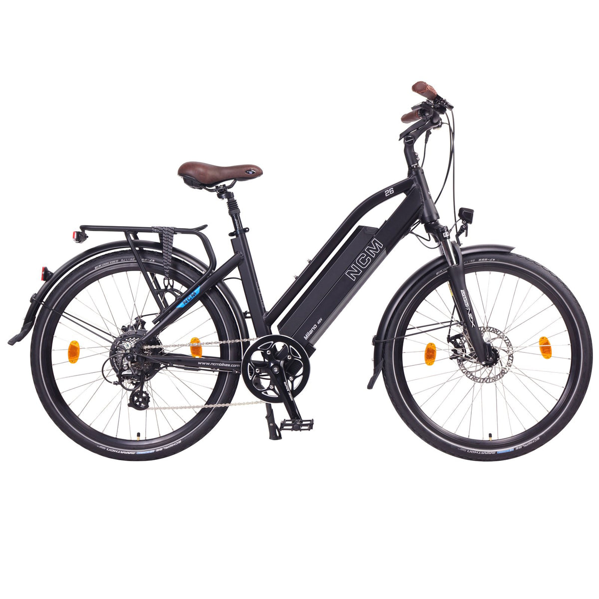 NCM Milano Plus Trekking Electric Bike | 250W Motor, Long-Range Battery ...